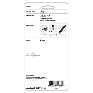 uni-ball® Signo Gel 207™ Retractable Gel Pens, Medium Point, 0.7 mm, Clear Barrels, Black Ink, Pack Of 4