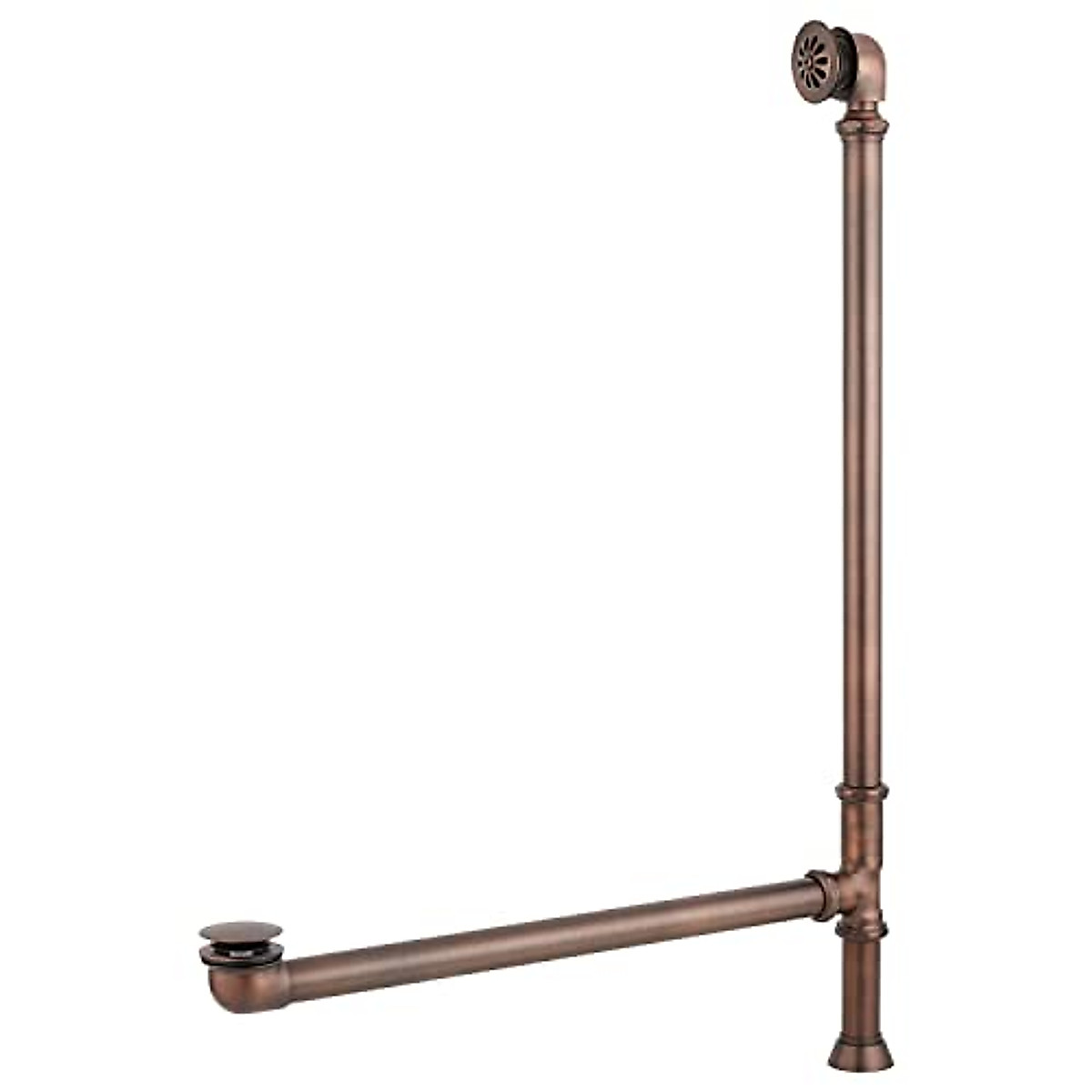 Signature Hardware 946174-69-T Rosalind 69" Acrylic Soaking Clawfoot Tub with Pre-Drilled Overflow Hole, Imperial Feet and Tap Deck