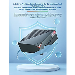 SkyBarium Mini PC Windows 11, AMD Ryzen 5 5626U（Up to 4.3GHz）, Mini Gaming Desktop Computer 32GB DDR4 RAM 1T SSD, Mico PC Thin Client with WiFi 6 BT 5.2 HDMI DP Type-C Support 4K@60Hz Triple Display