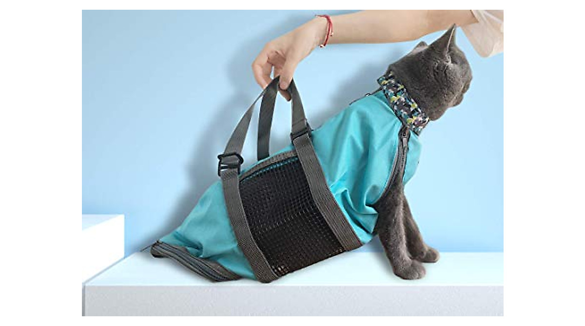 Secure Cinf Cat Grooming Restraint Bag for Safe Nail Trimming & Bathing