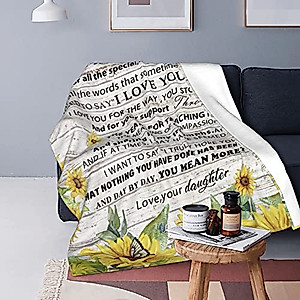 Gifts for Mom from Daughter Throw Blanket to My Mom Birthday Gifts for Mom Mother‘s’ Day Thanksgiving Christmas Day Gifts for Mom Soft Fleece Throw Mother Blanket