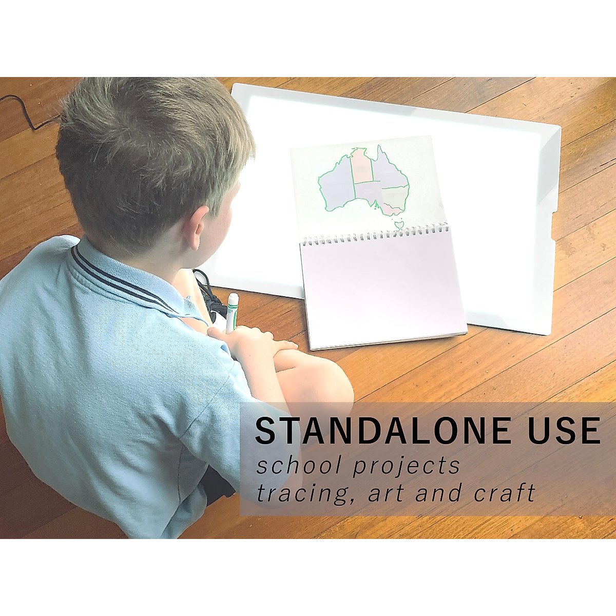 Toddle Way LED Light Pad Compatible with IKEA Flisat Table. Use standalone or as a Flisat Table Insert. 3 Light Levels for tracing, Arts Crafts, Montessori Waldorf Reggio Light Sensory Play for Kids