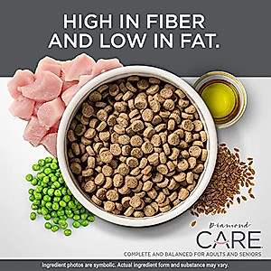 Diamond Care Specialized Weight Management Grain-Free Formulation Adult Dry Dog Food to Support Healthy Weight Control Made Chicken Protein, Probiotics, and High in Fiber 15lb