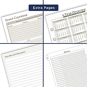 AT-A-GLANCE 2023 Daily Planner Refill, Hourly, 5-1/2" x 8-1/2", 12010 Day-Timer, Size 4, Desk Size, Two Pages Per Day, Loose Leaf, Monthly Tabs (481-225)