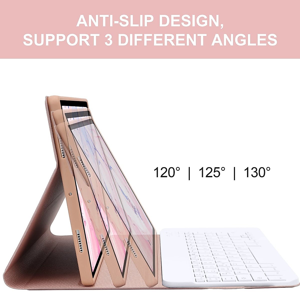 Keyboard Case for Samsung Galaxy Tab A8 10.5 inch 2022, 7 Colors Backlit & Magnetic Detachable Bluetooth Keyboard, Slim Soft Folio Tablet Cover Case for Tab A8 SM-X200/X205/X207, Auto Sleep/Wake Up