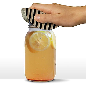 Black Cat In Window Round Rubber Non-Slip Jar Gripper Lid Opener