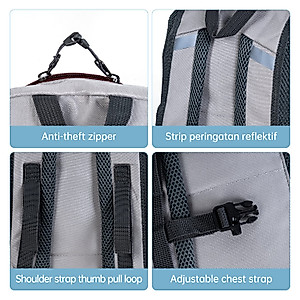 DAILY&DIARY 35L Camping Hiking Backpack for Women Men, Water Resistant Packable Backpack, Lightweight Daypack for Travel