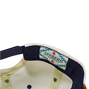 Sendero Provisions Co. Screen Printed Jackalope Snapback Hat White, One Size