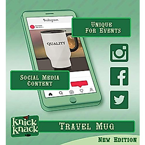 Knick Knack Gifts got purana? - 14oz Stainless Steel Travel Mug, Silver