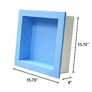 PROMOTOR Double Recessed Shower Niche, Waterproof Ready for Tile Shampoo Shelf Bathroom Shelf Organizer Storage For Shampoo & Toiletry Storage
