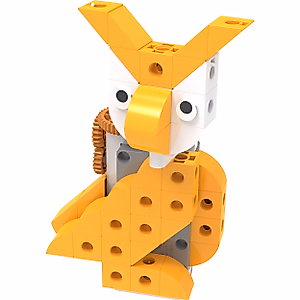 Thames & Kosmos Kids First Robot Pet Shop: Owls, French Bulldogs, Sloths & More! STEM Experiment Kit for Young Engineers | Build 8 Motorized Robots of Cute Animals | Play & Learn with Storybook Manual