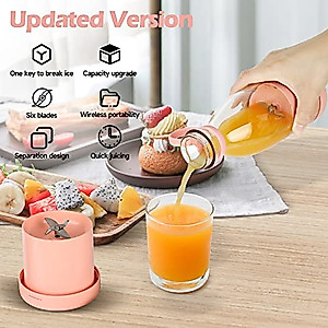 Personal Size Blender, Portable Blender, Battery Powered USB Blender Small Blender, Blender, Hand Blender, Cup Blender