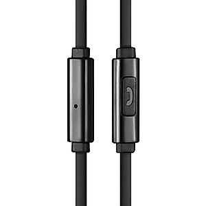Betron MK23 Earphones Wired in-Ear Headphones with Microphone Noise Isolating Earbud Tips Strong Bass 3.5mm Jack Tangle-Free Flat Cable for Phones iPhone iPad iPod MP3 Players Tablets Laptops