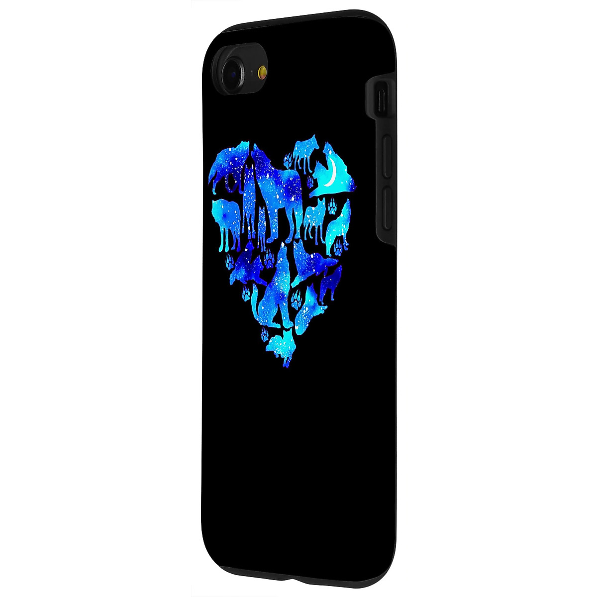 iPhone SE (2020) / 7 / 8 Wolf Lover Valentine Heart Just Girl Who Loves Wolves Space Case
