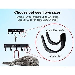 The Metal Peddler Twin Cats Key Rack & Hanger - Small 6 inch Wide - Made in USA