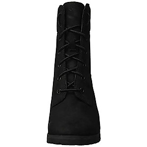 Timberland Women's Allington 6-Inch Lace-Up Boots, Black Nubuck, 8
