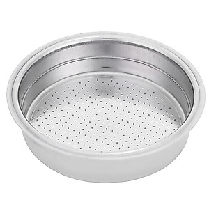 Stainless Steel Coffee Filter, 51mm Double Layer Pressurized Filter Basket Espresso Filter Basket for Portafilter Coffee Machine(Single Cup)