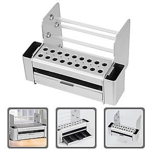IWOWHERO Pe Tool Pvc Hand Tool Holder Screwdriver Tool Organizer Rack Tool Storage Holder or Silver