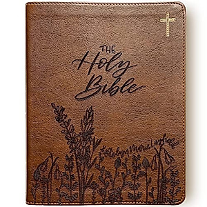 Hand Lettered and Laser Engraved NIV Journaling Bible, Personalized Gift, Custom Name Engraving Available