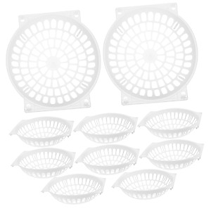Parliky 10pcs Pigeon Supplies Birds Bowlx Pigeon Accessories Bird Nests for Cages Canary Eggs Hatching Tool Birdhouse Pigeon Bowl Breeding Bird Nest Pigeon Nest Pigeon Breeding Nest White