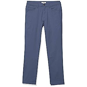 Amazon Essentials Men's Skinny-Fit 5-Pocket Comfort Stretch Chino Pant (Previously Goodthreads), Denim, 34W x 32L