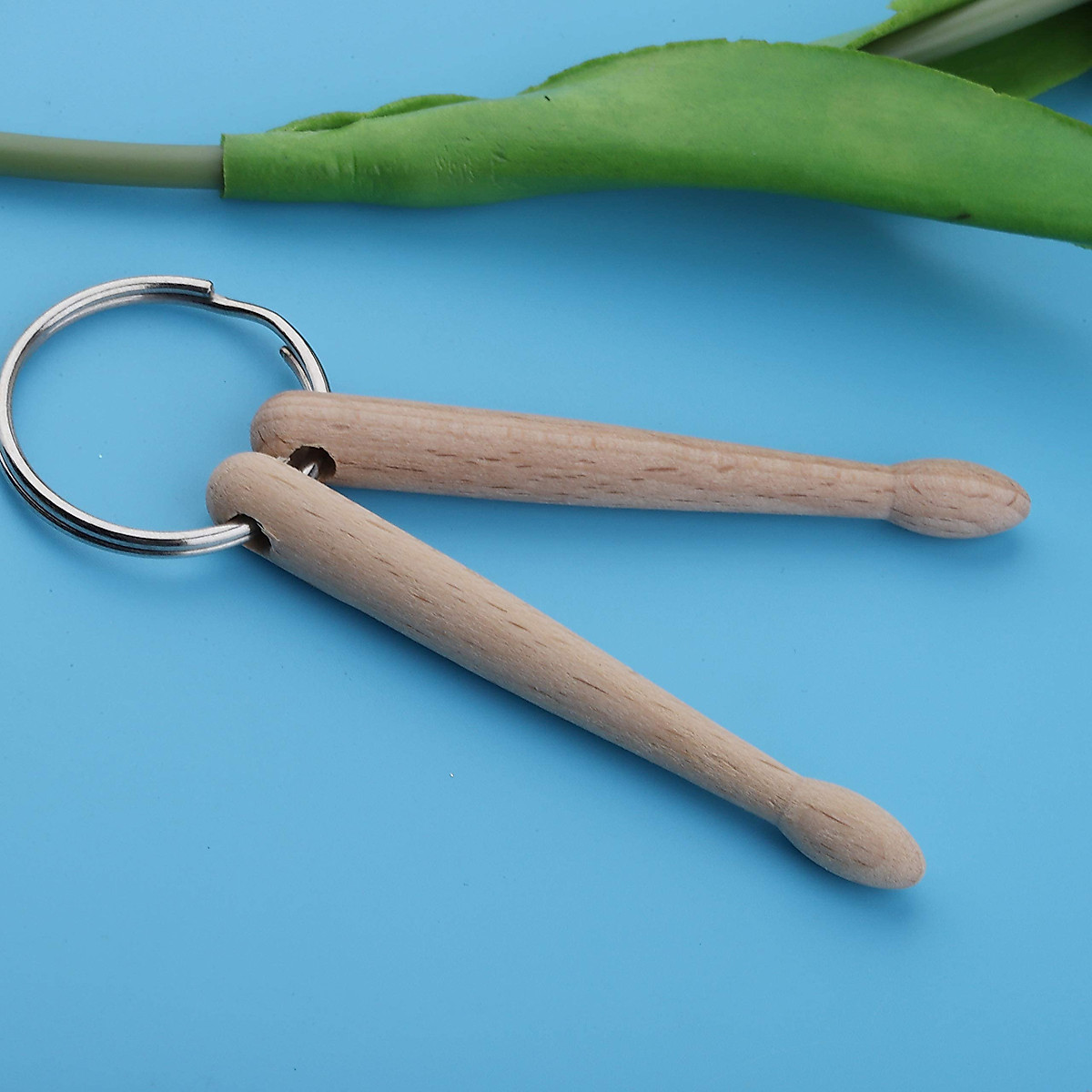 AKTAP Drum Jewelry 3D Drum Sticks Music Charm Key Ring Musical Instruments Gift For Drummers