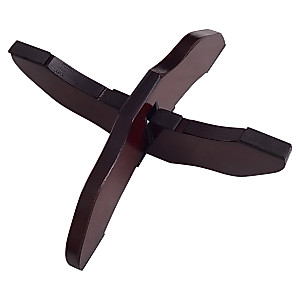 Giantex 2 PCS Support Feet for Configurable Wood Dog Gate, Stable Free Standing Dog Panel with Foot Pads, Safety Fence Feet