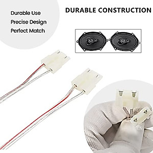 NuIth 72-1002 Car Door Speaker Wirng Harness Connector Adapter Select for Dodge Ram/Jeep Eagle Vehicles 1984-2002 Install Aftermarket Speaker Wire Plug 2PC