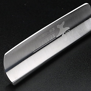 Straight Razor, Wooden Straight Edge Razor for Man Stainless Steel Manual Razor Kit Wood Shaving Razor Vintage Straight Razor for Man, Barber Hairdressing Razor,#01