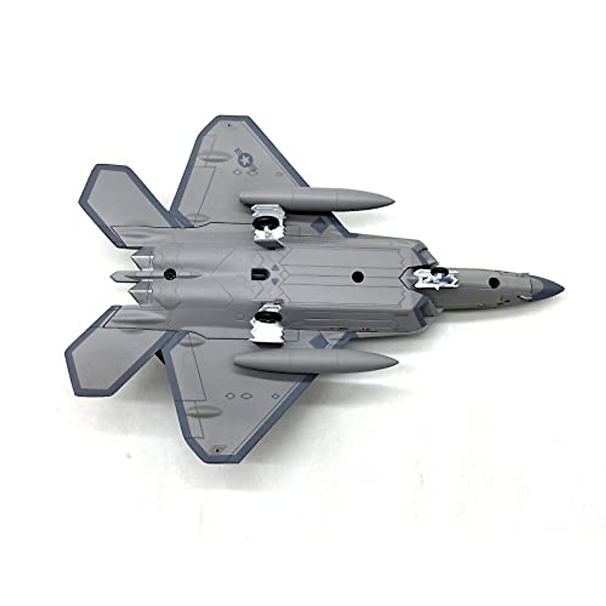 Classic Fighter Model 1:100 USA F-22 Raptor Fighter Attack Diecast Airplanes Military Display Model Aircraft for Collection