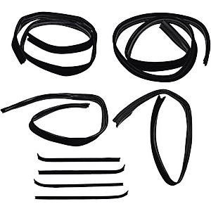 Autos Part Outlet™ New Window Sweep & Run Channel Weather Strip Seal Set Compatible with 1973-1979 Ford Bronco F100 F150 F250 F350 Truck