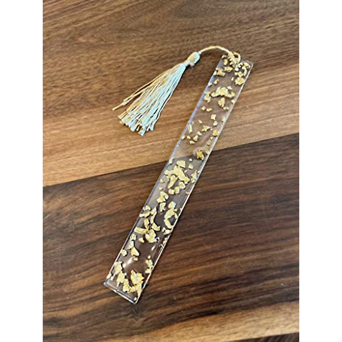 Epoxy Bookmark Gold Bookmark Epoxy Resin Bookmark Custom Epoxy Resin Gold Bookmark 3PCS
