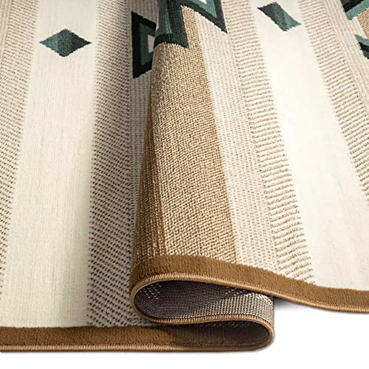 Home Dynamix Premium Sagrada Southwestern Geometric Area Rug Beige/Green, 5'2"x7'4"