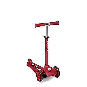 Flyer Glider Jr., Lean to Steer Toddler Scooter, Red, for Kids Ages 2-5 Years