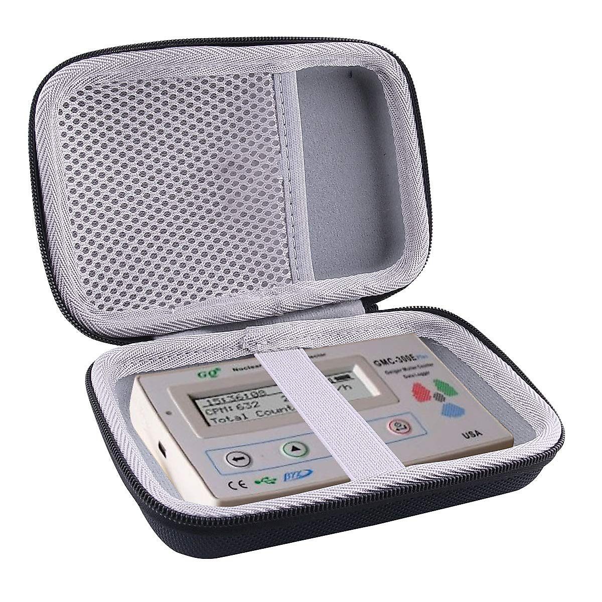 WERJIA Hard Carrying Case for GQ GMC300 Plus/GMC-320 Plus Radiation Detector