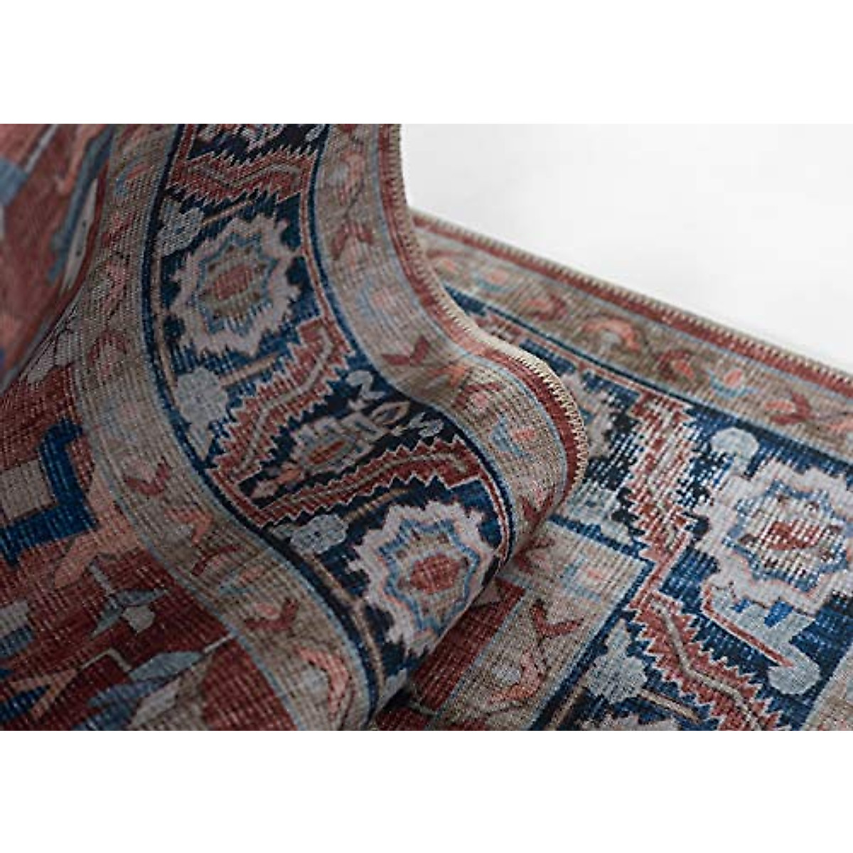 Novogratz by Momeni Rugs Doheny Polyester Rust Area Rug 7'6" X 9'6" (DOHENDOH-1RST7696)