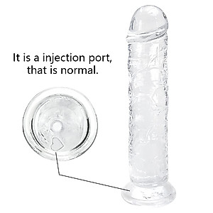 12.5 * 2.3 Inch Huge Dildos Realistic Clear Dildo with Strong Suction Cup Hands-Free Huge Dong Big Size Adult Sex Toy for Women or Men Anal Dildo