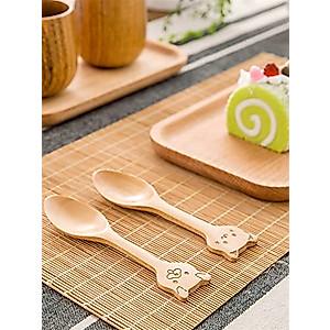 GEEKLLS Breakfast Tray Wooden Tray Solid Wood Rectangular Breakfast Plate Sushi Snack Bread Dessert Barbecue Cake Easy to Carry Multifunctional