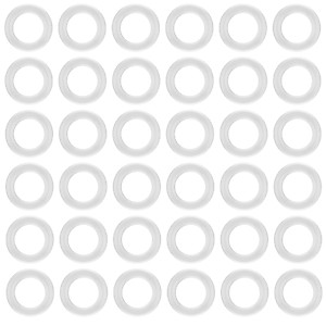 Budefull 200Pcs Clear O-Ring Switch Dampeners Keycap for Mechanical Keyboard Cherry Mx, White