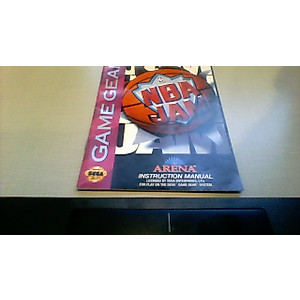 Arena Nba Jam Sega Game Gear Instruction Manual---licensed By Sega Enterprises, Ltd. For Play on the Sega Game Gear System
