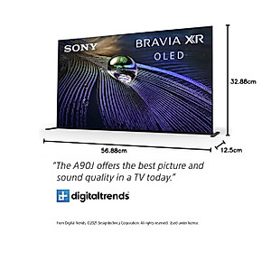 Sony A90J 55 Inch TV: BRAVIA XR OLED 4K Ultra HD Smart Google TV with Dolby Vision HDR and Alexa Compatibility XR55A90J- 2021 Model