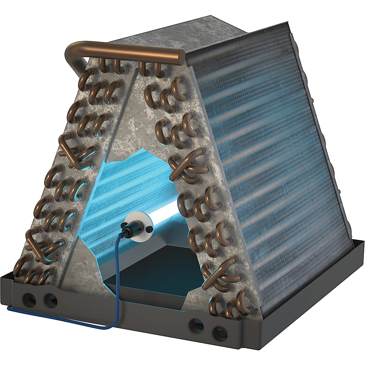 Fresh-Aire Blue Tube 24-Volt UV Light HVAC Air Purification System, Includes 1-Year UVC Lamp #TUV-BTER