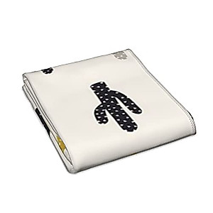 Gold Black Cactus Hand Towel for Bathroom Kitchen Microfiber Fingertip Bath Towels 12 X 27.5 Inch Soft Decorative Home Hotel Gym Laundry Room