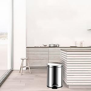 Rubbish Bin 3L Pedal Garbage Small Waste Bin for Home Use Sealed Lid to Lock in Odors