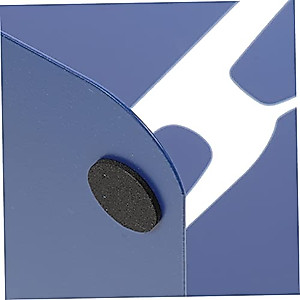 Operitacx 8 Pcs Book Stand Office Decor Office Bookshelf Desktop Decor Metal Bookstand Books Support Convenient Book Ends File Book Stands Study Book Organizer Crafted Book Stands Iron Blue