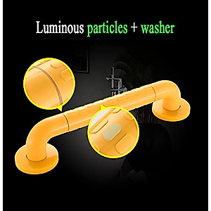 CRODY Grab Bars for Bathroom, Stainless Steel Nylon Shower Grab Bar, Home Bathroom Handicap Safety Handrail, Bathtub Safety Bar Hand Support Rail, Elderly Anti-Slip Balance Handle, Towel Rack Toilet A