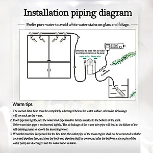 Reptile Mister Spray System, Terrarium Fogger Misting System with Silent Pump & Adjustable 360°Misting Nozzles for Lizard/Reptiles/Chameleons/Herbs/Frog/Snake