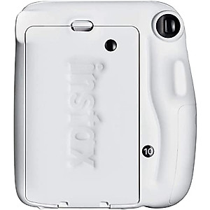 Fujifilm Instax Mini 11 Instant Film Camera, Ice White - with Fujifilm instax Mini Instant Daylight Film Twin Pack, 20 Exposures