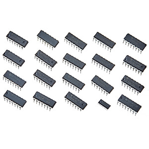 Bridgold 40pcs 20 Types CDXX Series CMOS，Including:CD4001 CD4011 CD4013 CD4017 CD4028 CD4049 CD4050 CD4051 CD4052 CD4053 CD4060 CD4066 CD4069 CD4071 CD4081 CD4093 CD4094 CD40106 CD4511 CD4541.