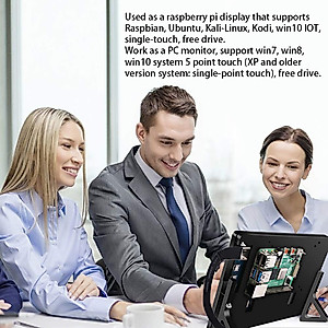 DORHEA for Raspberry Pi 7" Touch Screen Monitor Module 7 inch IPS Display Portable Touchscreen Computer 1024X600 Game Monitor for Pi 4/3/2/ Zero/B B+,Support Raspbian Ubuntu Xbox /PS4 /Mac iOS/Win10